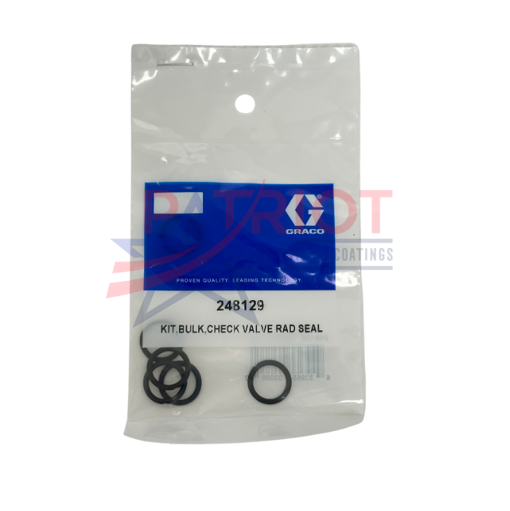 GRACO 248129 Fusion Air-Purge (AP) Check Valve O-Ring, Radial, Pack of ...